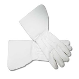 White Gauntlet Gloves