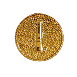 1 Straight Small Round Rank Insignia