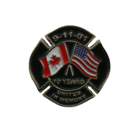 9/11 10th Anniversary Memorial Pin