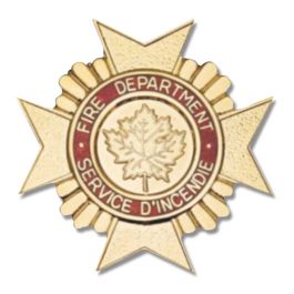 Gold Fire Service Cap Badge