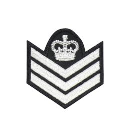 Staff Sergeant Shirt Chevrons - Silver