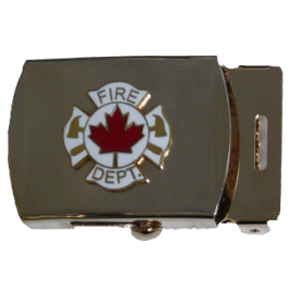 Belt Buckle with Fire Dept. Crest