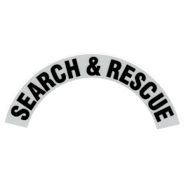Search + Rescue Reflective Helmet Decal